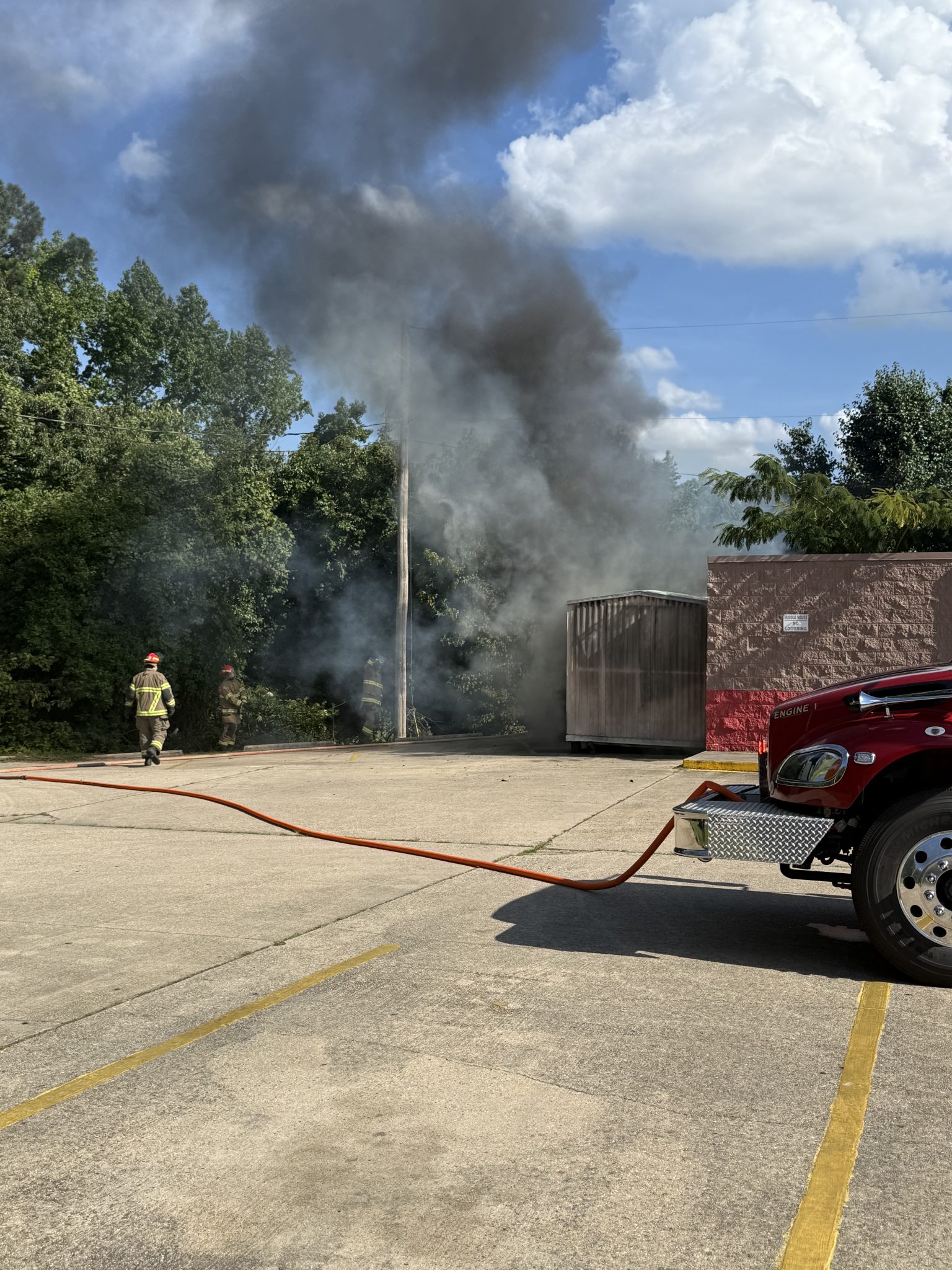 Monticello Fire Department Battled Storage Shed Fire Behind Huddle ...